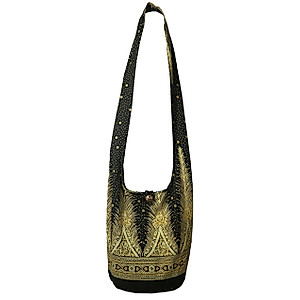 Hippie Boho New Elephant Crossbody Bohemian Gypsy Sling Bag Shoulder Bag Large Size