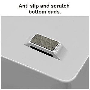 Acrimet Facility 3 Tier Letter Tray Side Load Plastic Desktop File Organizer (White Color)