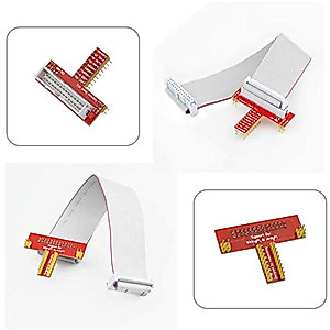 Treedix GPIO Breakout Expansion Kit Compatible with Raspberry Pi, T-Type Expansion Board, 26 Pin Male - Female - Male Extension Cable