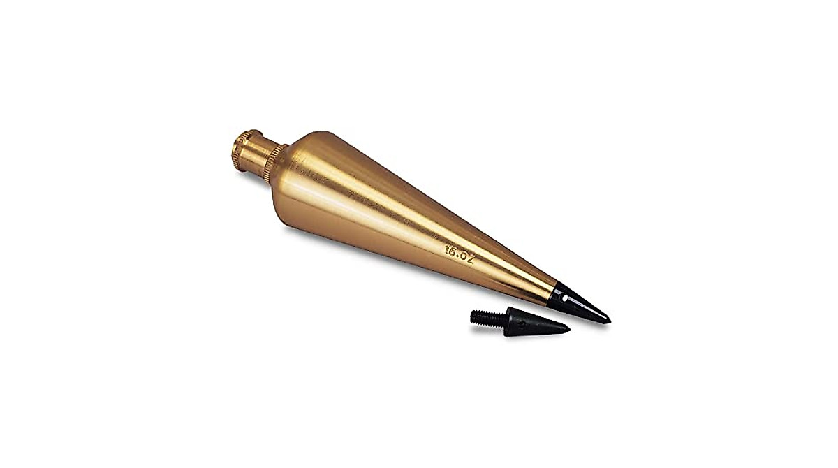STANLEY Brass Plumb Bob - 16 Oz Durable Tool