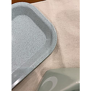 Brando Moon Small Tray - Green Lightweight Bio Tray - Made from Plants - Eco Friendly Low Carbon Kitchen Tool - Curved Edges and Smooth Surface - Travel Size 8 x 4.1 inches