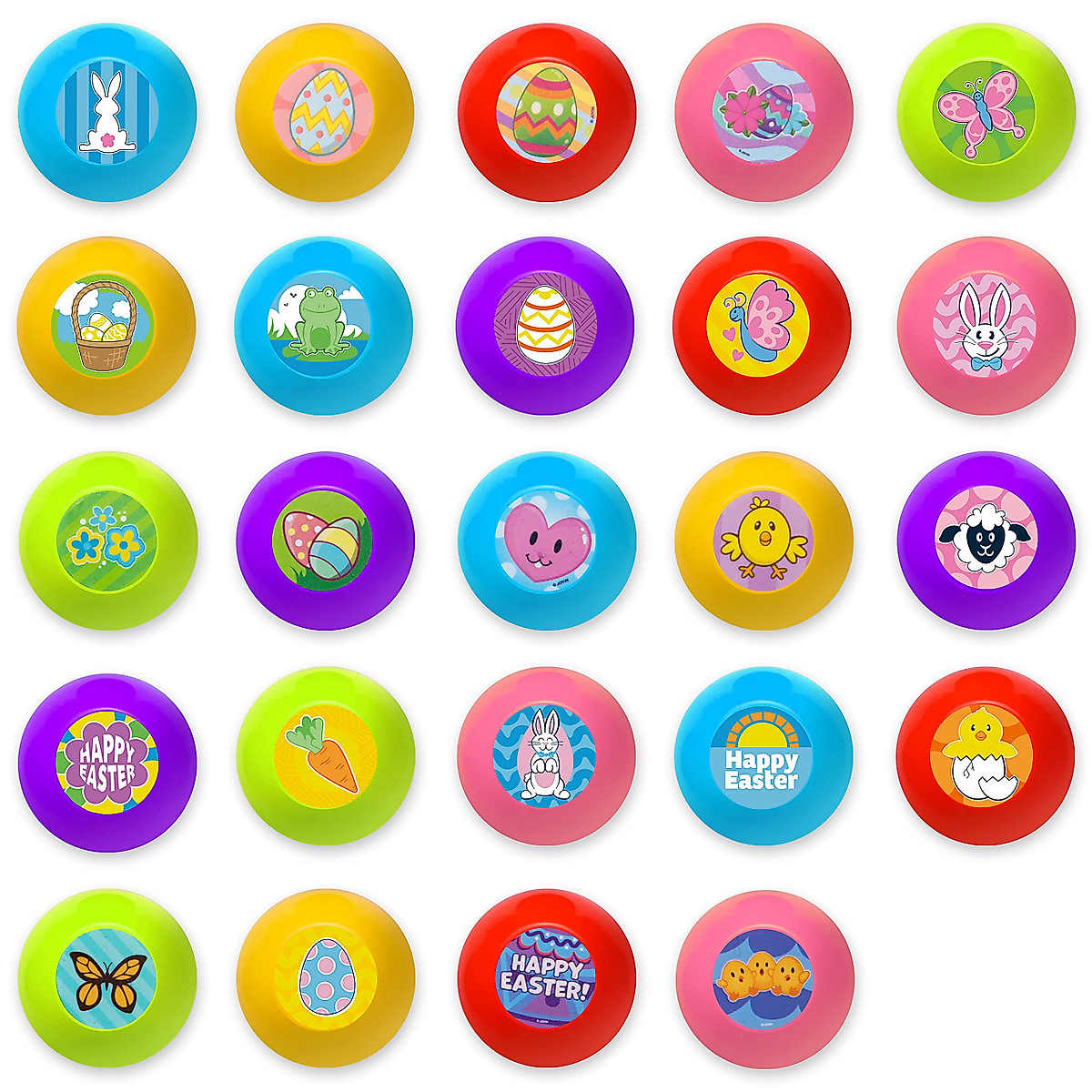 JOYIN 24 Pcs Easter Egg Stampers Toys for Easter Eggs Hunt Game, Basket Stuffers Fillers, Kids Gifts, Party Favor, Self Inking Stamp for Classroom Prize Supplies