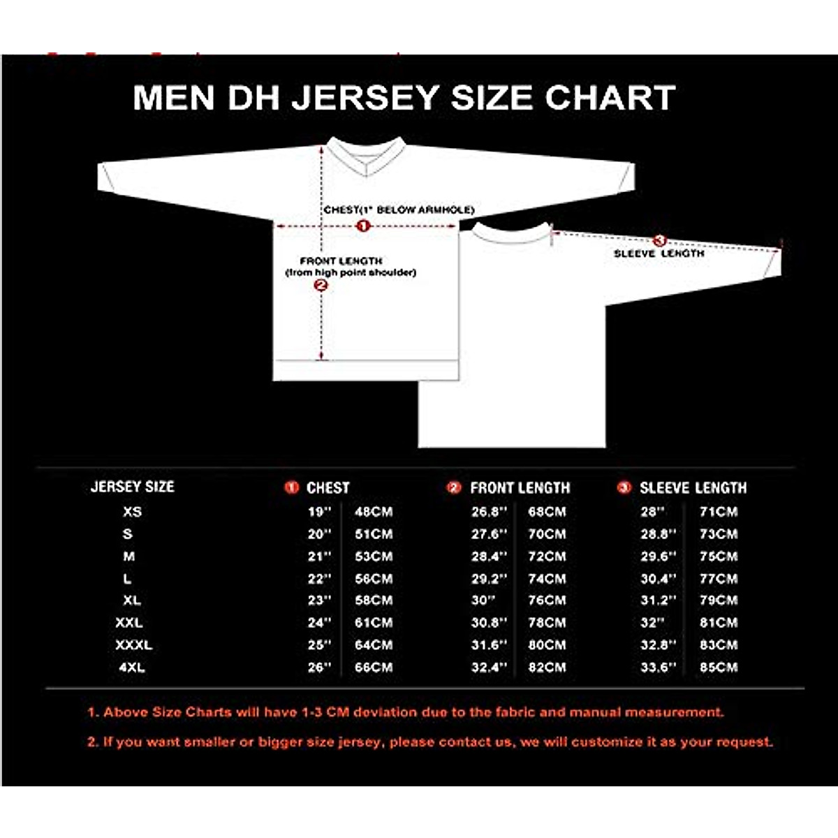 JPOJPO Men's Cycling Jersey MTB T Shirt Long Sleeve Mountain Bike Motorcycle Bicycle Clothes Anti-UV L Black