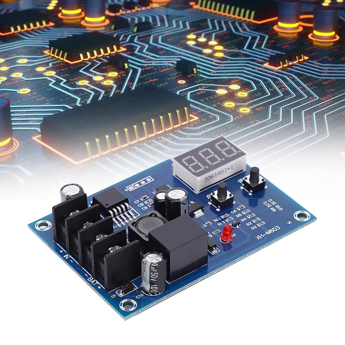 YWBL-WH Battery Charging Control Module Board Controller for 12V-24V Automatic Switch Protection Board XH‑M603, Module