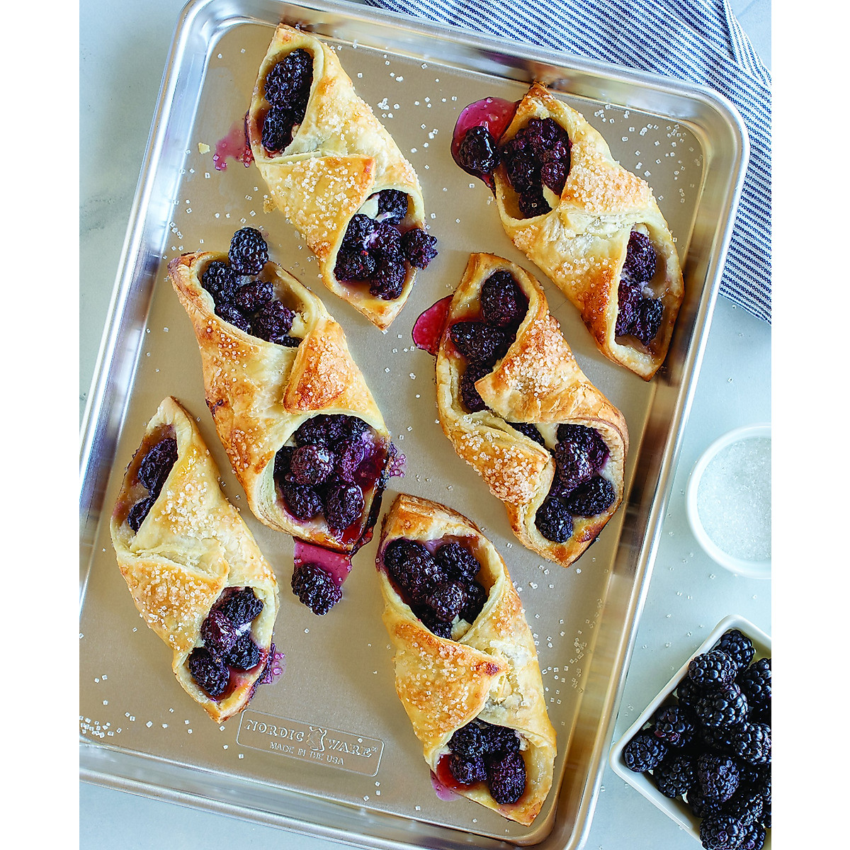 Nordic Ware Natural Jelly Roll Pan and Nordic Ware Naturals Big Sheet, Silver