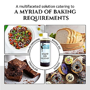 Fast Easy Bread Soy Lecithin Liquid (8 oz) | Easy-to-Use | Available in Mess-Free Squeezable Bottle | Natural Food-Grade Emulsifier | Enhances Dough Texture and Ingredient Distribution