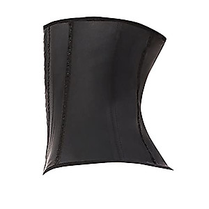Lady Slim Fajas Colombianas Reductoras Y Moldeadoras para Mujer Underbust Latex Waist Trainer Hourglass Body Shaper for Women Black V2 XS