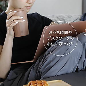 CBJAPAN CAFE GOMUG Stainless Steel Mug, Vacuum Insulated, 2-Layer Construction, 16.2 fl oz (460 ml), Inner Cup (Dishwasher Safe, 13.8 fl oz (380 ml), Set of Greige Go Mug Set, M, Convenience Store,