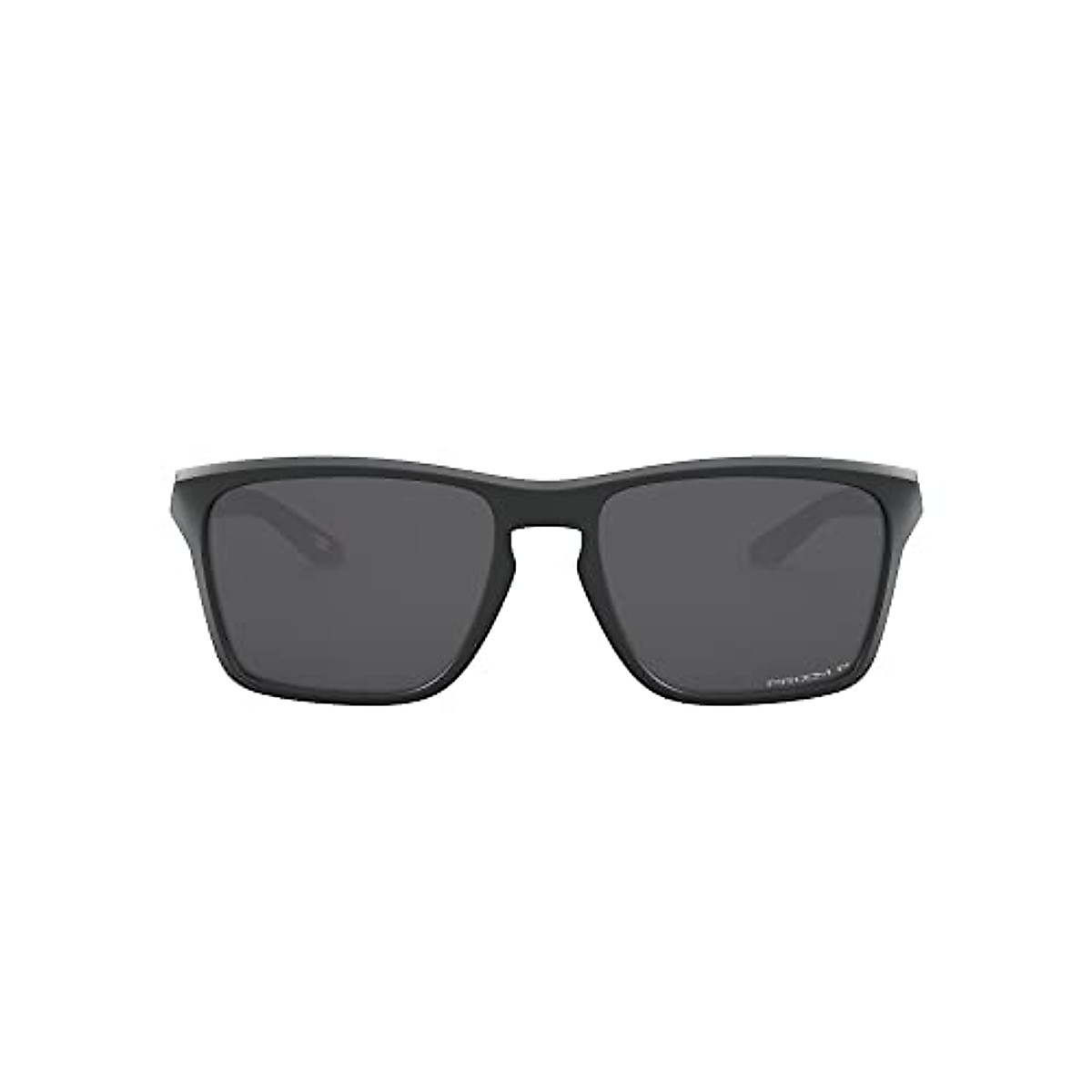 Oakley Men's OO9448 Sylas Rectangular Sunglasses, Matte Black/Prizm Black Polarized, 57 mm