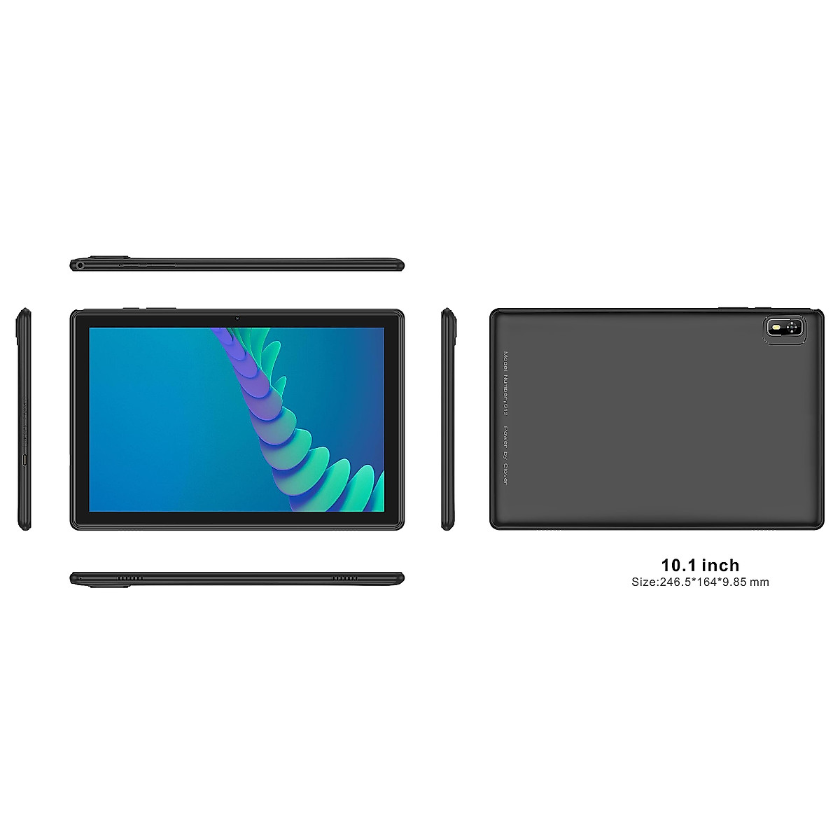 Clovertek Tablet,10.1 inch Android 13 Tablet PC,MT8766,3GB RAM,32GB ROM,4G LTE,5+8MP,G+G,Dual Speaker