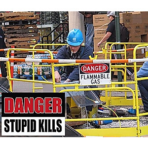Funny Hard Hat & Helmet Stickers: 10 Decal Value Pack with 2 American Flags. Great for Construction Toolbox, Hardhat, Mechanic, Welder, Electrician. USA Made Fun Gift for Pro Union Working Men, Women