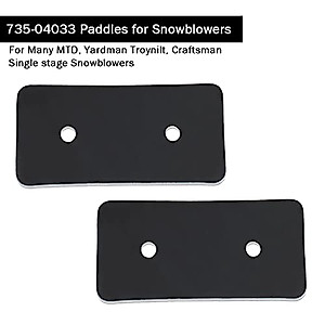 HUZTL 753-04472 735-04033 735-04032 Rubber Paddles Set (6PCS) with Hardware Kit for MTD Snowblowers Snowthrower Snow Blower Paddle Set
