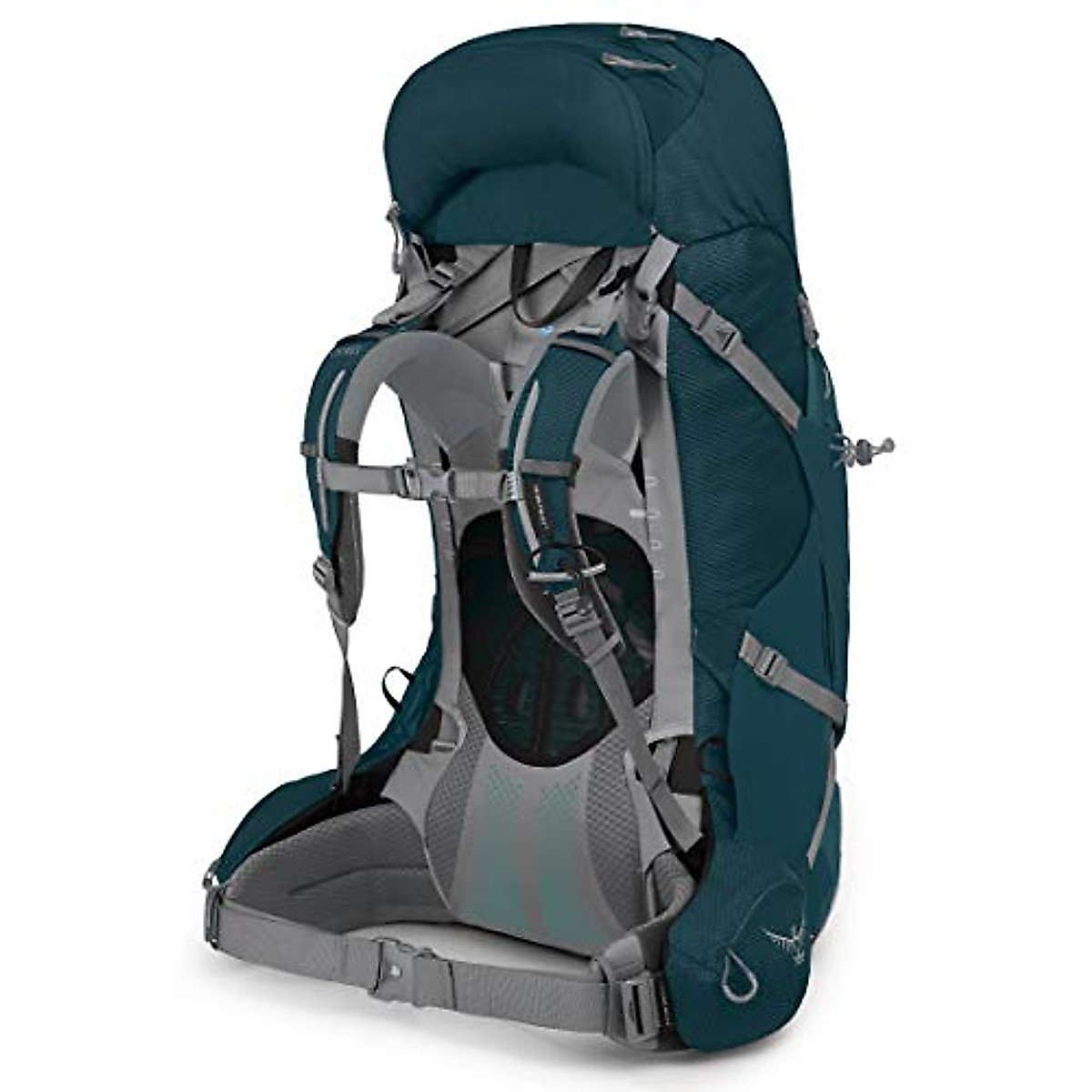 Osprey Ariel Plus 60L Women's Backpacking Backpack, Night Jungle Blue, WXS/S