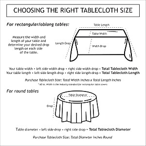 Benson Mills Cameron Textured Fabric Table Cloth, for Everyday Home Dining, Parties, Weddings & Holiday Tablecloths (70" Round, White)