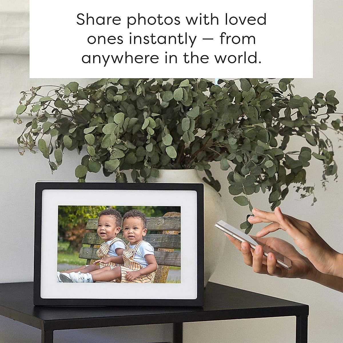 Skylight Digital Picture Frame 2 Pack: WiFi Enabled with Load from Phone Capability, Touch Screen Digital Photo Frame Display - Customizable Gift for Friends and Family - 10 Inch