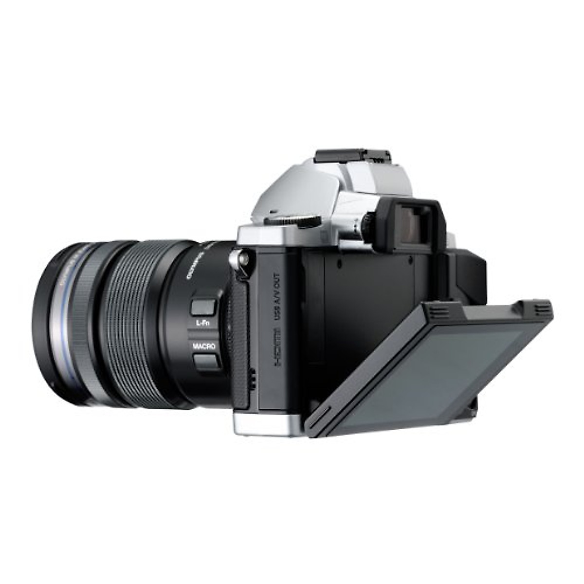 Olympus OM-D E-M5 16MP Live MOS Interchangeable Lens Camera with 3.0-Inch Tilting OLED Touchscreen and 12-50mm Lens (Silver) - International Version (No Warranty)