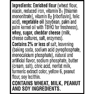 Keebler Sandwich Crackers, Single Serve Snack Crackers, Lunch Snacks, Club and Cheddar, 11oz Tray (8 Packs)