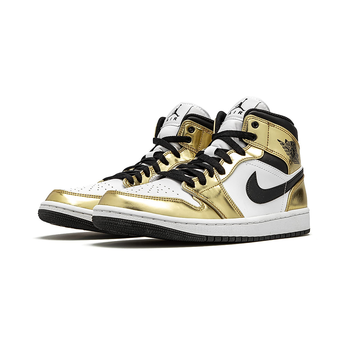 Jordan Air 1 Mid Se Metallic Gold/Black-White Mens Dc1419 700 - Size 9