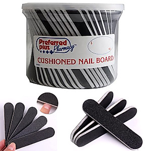 120 Ct Professional Nail Files Emery Board 4.5" Double Sided Bulk