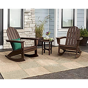 POLYWOOD Vineyard 3-Piece Adirondack Rocking Chair Set with Side Table