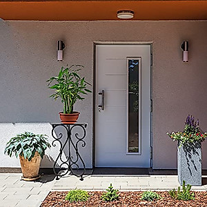 NAKUPE Metal Plant Stand, 17" Tall Heavy Duty Flower Pot Stand, Single Planter Holder for Indoor, Outdoor, Patio, Balcony, Porch, Garden, Black(1 Pack)