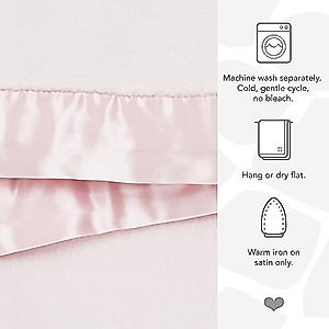 Little Giraffe Baby Blanket - Luxe Soft Blanket with Satin Trim - Baby Stroller Blanket - Newborn Baby Essentials & Baby Gifts - 29x35" - Pink