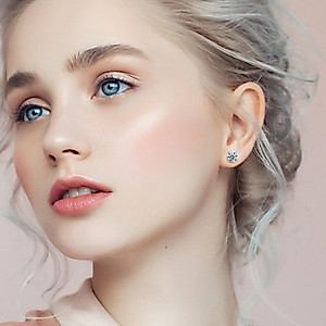 Tunzug Moissanite Stud Earrings DF Color Brilliant Round Cut Lab-Made Moissanite Earrings 18K Gold Plated 925 Sterling Silver Friction Base Stud Earrings for Men Women