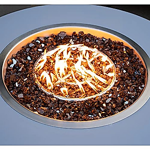 Stanbroil 10-Pound Fire Glass - 1/2 inch Reflective Tempered Fire Glass for Fireplace Fire Pit, Copper Reflective