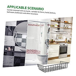 Zerodeko 2pcs Pegboard Grid Panel Board Shelf Storage Basket Grid Wall Basket Peg Board Accessoris Sundries Wall Shelf Grid Panel Board Basket Grid Panel Shelf Wire Straight Shelf