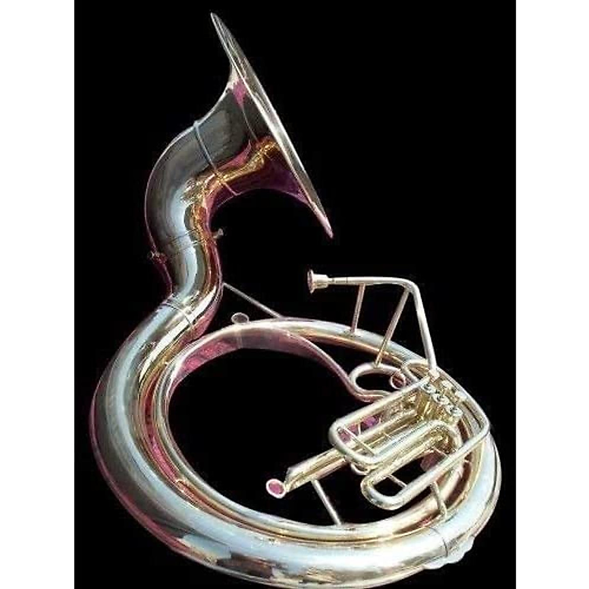 Queen Brass Sousaphone 25 Valve Big Tuba Made Of/Full Brass W/Bag Brass Finish Tubas Silver
