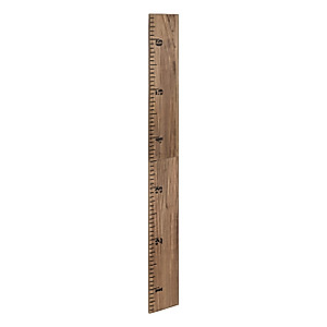 Kate and Laurel Growth Chart 6.5' Wood Wall Ruler, Rustic Brown