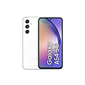SAMSUNG Galaxy A54 5G + 4G LTE (256GB + 8GB) Unlocked Worldwide Dual Sim (Only T-Mobile/Mint/Metro USA Market) 6.4" 120Hz 50MP Triple Cam + (25W Fast Wall Charger) (Awesome White (SM-A546M))