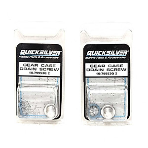 Mercury Quicksilver Boat Drain Screw 10-79953Q2 | 3/8 Inch (Set of 2)