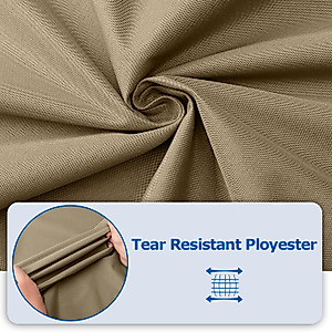 SunPatio Outdoor Oversized Chair Covers, Heavy Duty Waterproof Patio Large Chair Covers, Fade Resistant Outdoor Furniture Covers, All Weather Protection, 2 Pack - 40" W x 34" D x 39" H, Taupe