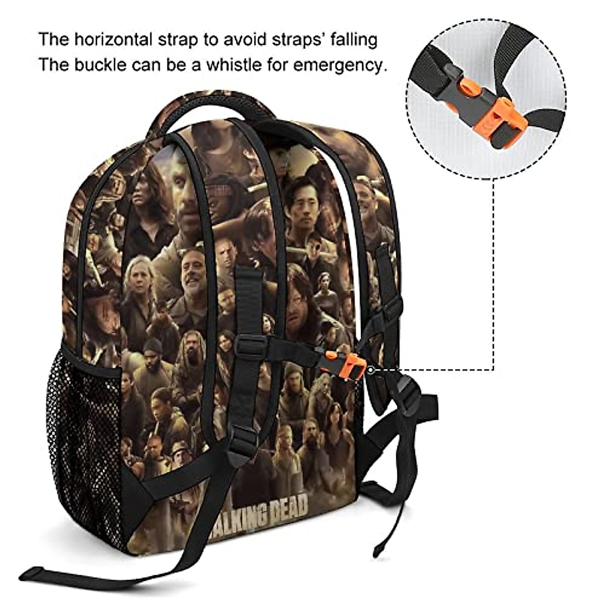 Women Backpack The Apocalyptic Walking Horror Drama Dead Bag Extra Large Daypack Creative sports Bag Classical Basic Travel Backpack