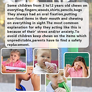 Sensory Chew Toys for Kids with Teething, ADHD, Autism, Biting Needs,Oral Motor Chewy Teether, Silicone chewlery for Boys and Girls(2 Pack Orange Purple