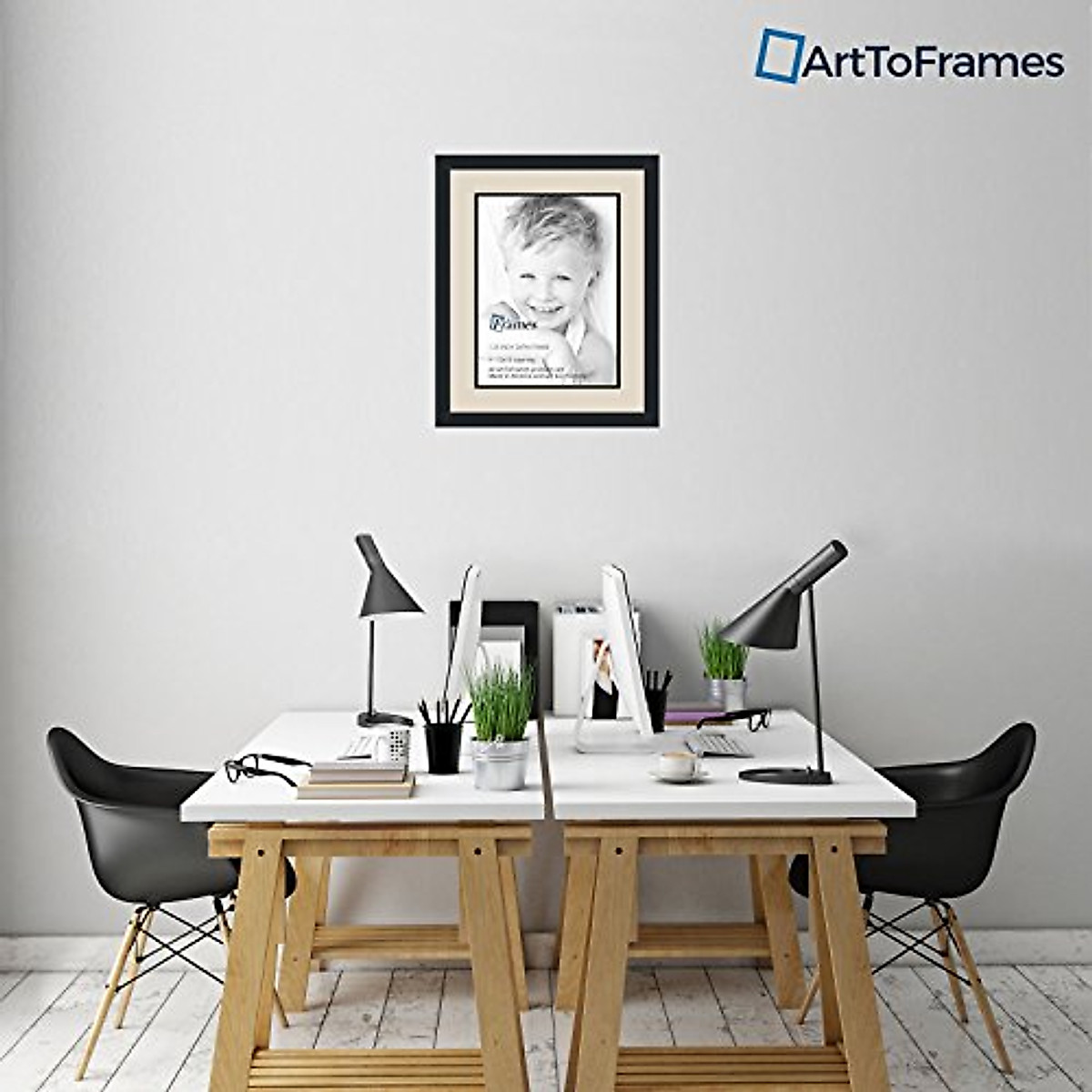 Art to Frames Double-Multimat-646-844/89-FRBW26079 Collage Photo Frame Double Mat with 1 - 12x16 Openings and Satin Black Frame