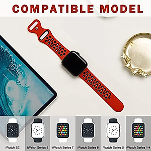 POPIGROUND Compatible with Kids Apple Watch Band 38mm 40mm 41mm for Boys Girls, Breathable Soft Silicone Sport Wrist Strap Compatible with iWatch Series 8/7/6/5/4/3/2/1/SE