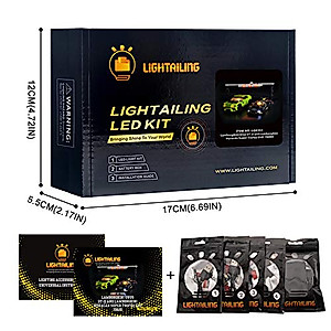 LIGHTAILING Light Set for (Speed Champions Lamborghini Urus ST-X and Lamborghini Huracán Super Trofeo EVO Building Blocks Model - Led Light kit Compatible with Lego 76899 (NOT Included The Model)
