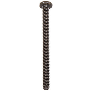 Small Parts Steel Pan Head Machine Screw, Black Oxide Finish, Meets ASME B18.6.3, #2 Phillips Drive, #6-32 Thread Size, 1-3/4" Length, Fully Threaded, Import (Pack of 100)