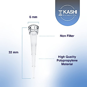 Kashi Scientific 10 uL Universal Racked Laboratory Pipette Tips, Sterile Dnase/Rnase Free, Pyrogen Safe [10ul, Non-Filtered, 96 Tips]