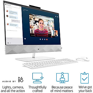 HP Pavilion 27 Touch Desktop 10TB SSD 64GB RAM Extreme (Intel Core i9-10900 Processor with Turbo Boost to 5.20GHz, 64 GB RAM, 10 TB SSD, 27-inch FullHD Touchscreen, Win 10) PC Computer All-in-One