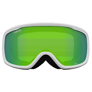 Giro Cruz Asian Fit Ski Goggles - Snowboard Goggles for Men, Women & Youth - Anti-Fog - OTG - White Wordmark Strap with Loden Green Lens