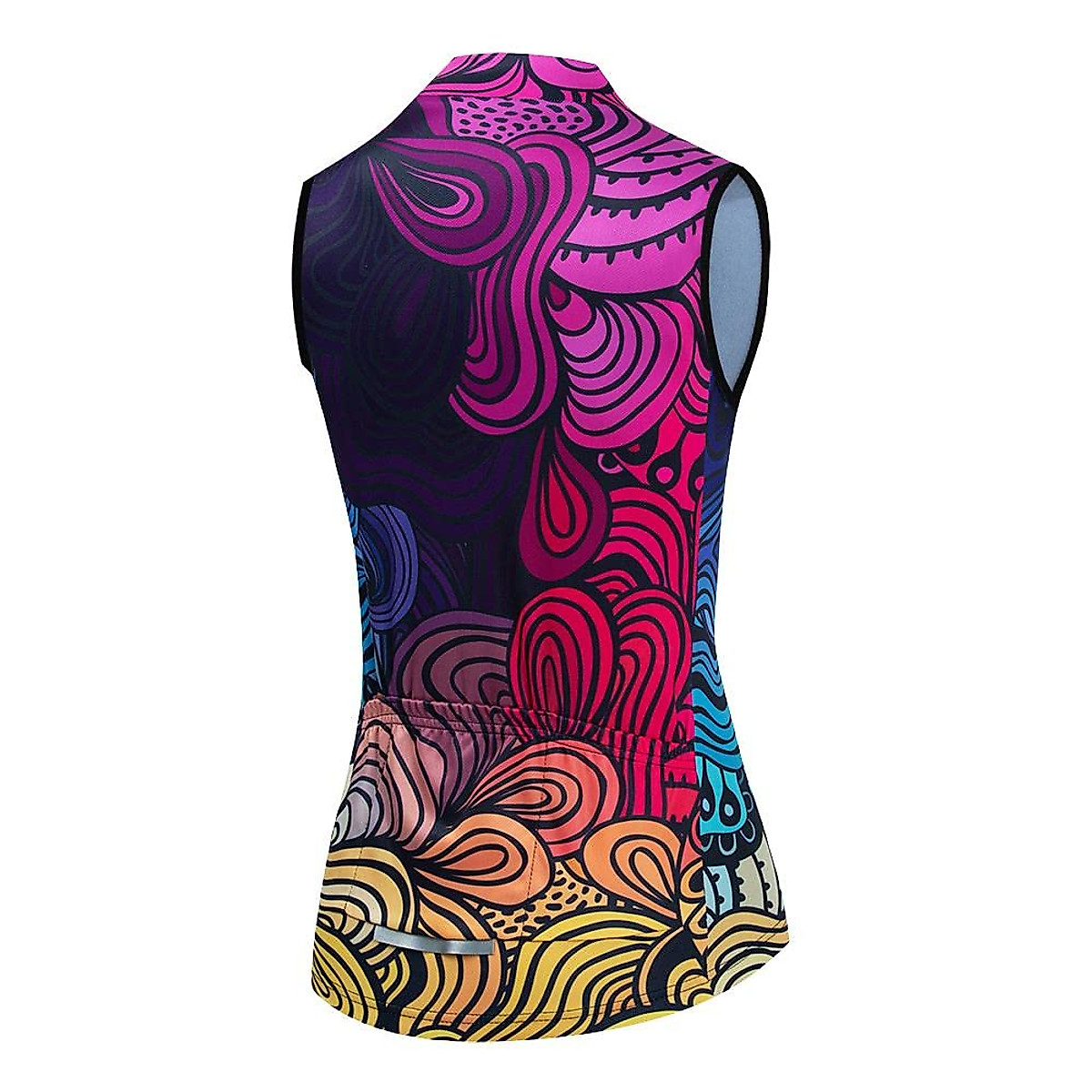 SUDUSUDO Women's Cycling Jersey Set Sleeveless Bike Shirts Cycling Vest Shorts Bicycle Clothing Short with Gel Padded, X-Large