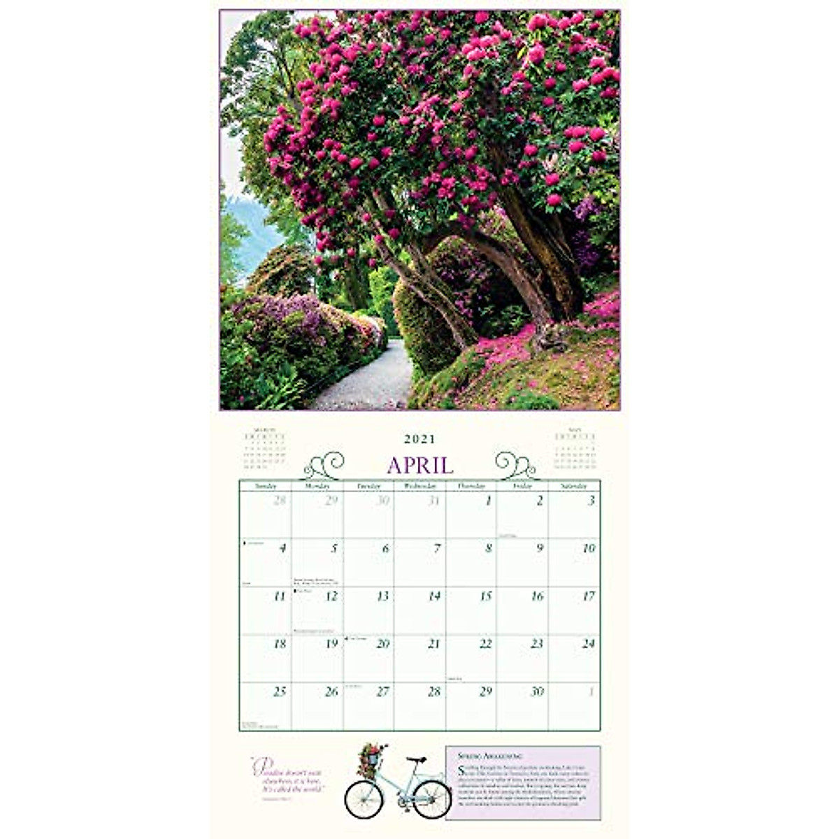 Secret Garden Wall Calendar 2021