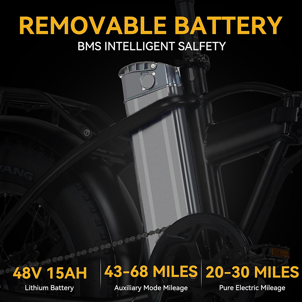 EBKAROCY Electric Bike for Adults, 20" Fat Tire, 750W Motor, 48V 15AH Battery, 30MPH Speed, Shimano 7 Speed, Adult Electric Bicycles for Commute, Mountain Beach Snow