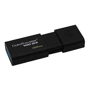 Kingston 32GB USB 3.0 Black DataTraveler 100 G3 2 Pack DT100G3/32GB-2P