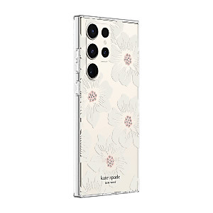 Kate Spade Protective Hardshell Case Hollyhock Floral | Compatible with Galaxy S23 Ultra