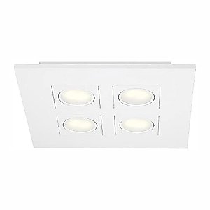 Hampton Bay 27992-HBU 9.2-Watt White Integrated LED Flushmount Light