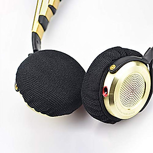 Tvoip 2pairs/4pcs Universal Stretchable Headphone Cover Washable Ear Cup Covers Fabric Headset Ear Pad Cover On-Ear Headphones Earpads (3.54"-4.33"(9-11cm))